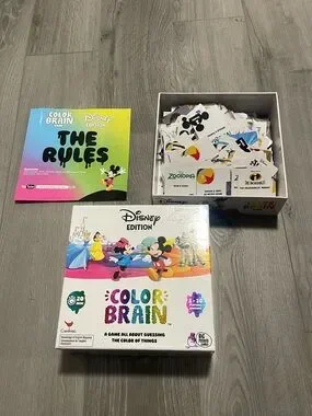 Disney | Games | Disney Edition Color Brain Pixar Trivia Card Game ...